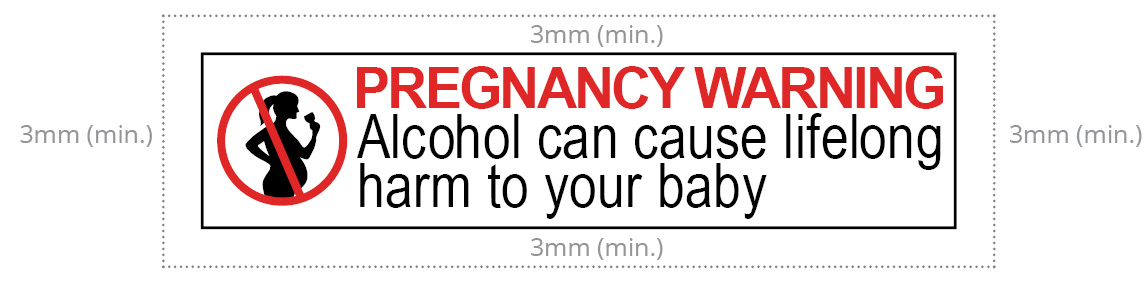 pregnancy warning label example uses type 3 image